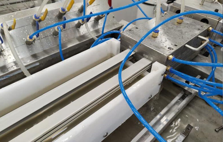 PVC UPVC window door frame profile production line – Fullwin Extruder ...